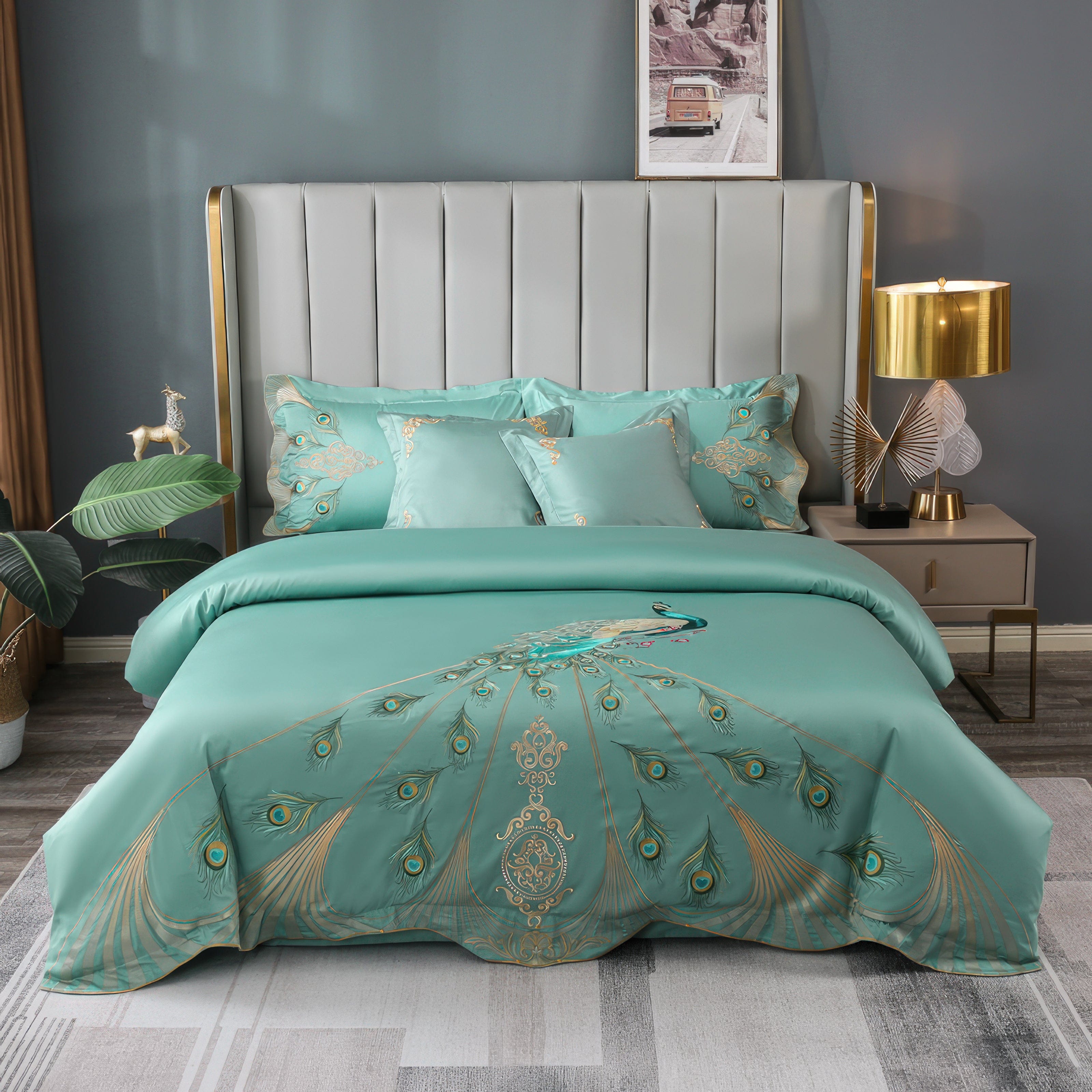 Chic deals Peacock Bedding Set